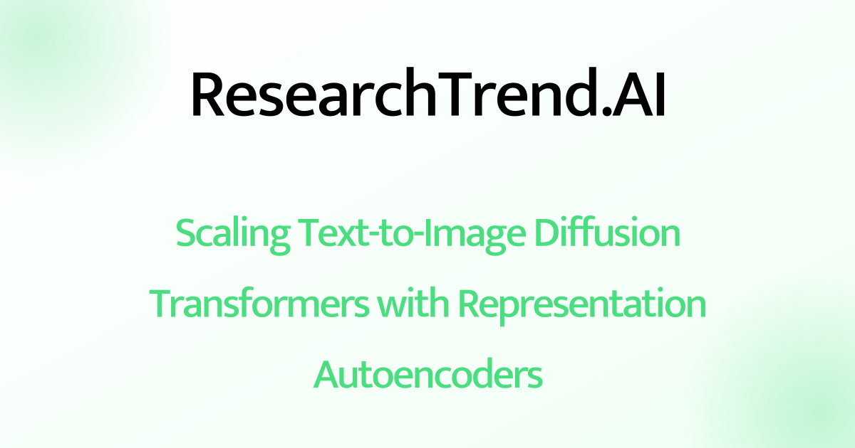 Scaling Text-to-Image Diffusion Transformers with Representation ...