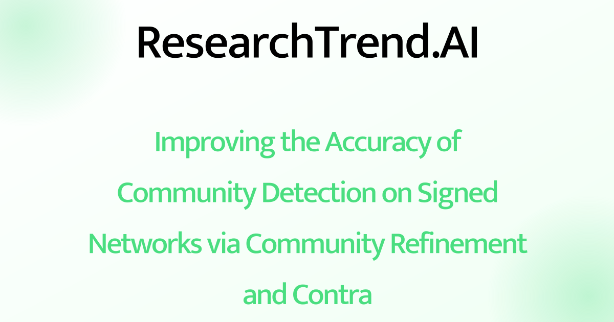 Improving the Accuracy of Community Detection on Signed Networks via ...