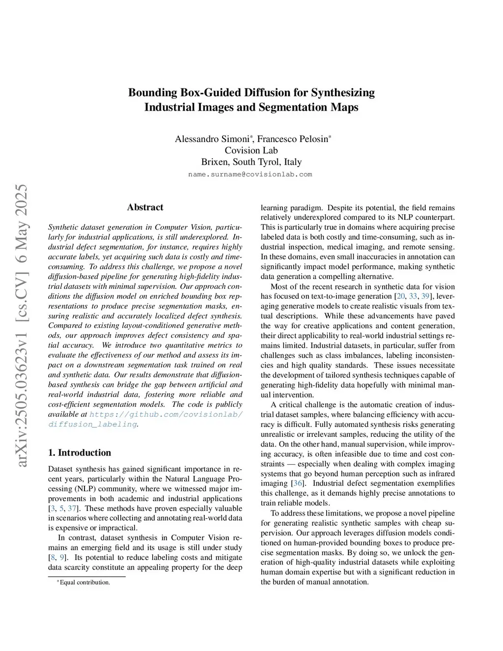 Bounding Box-Guided Diffusion for Synthesizing Industrial Images and ...