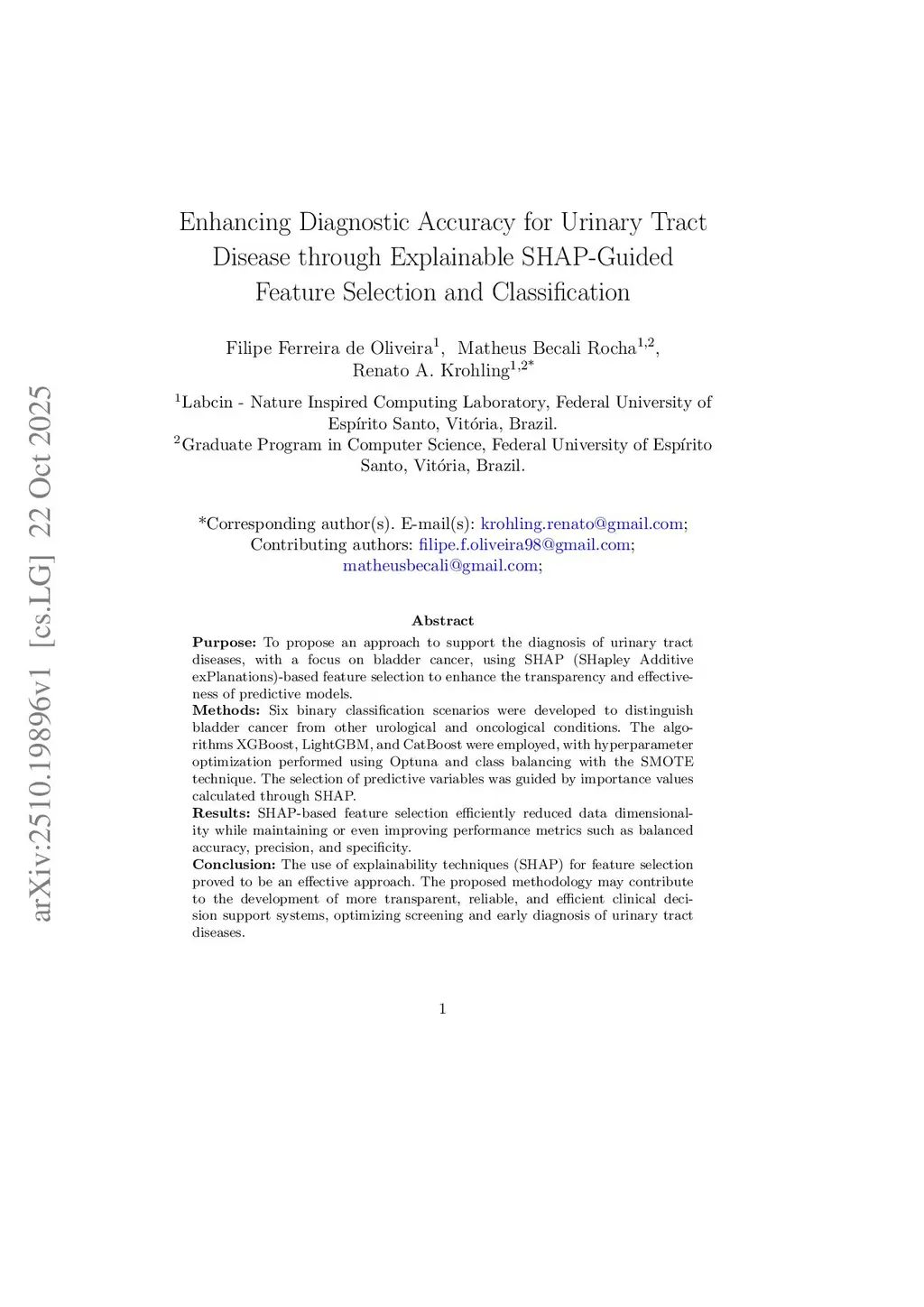 Enhancing Diagnostic Accuracy for Urinary Tract Disease through ...