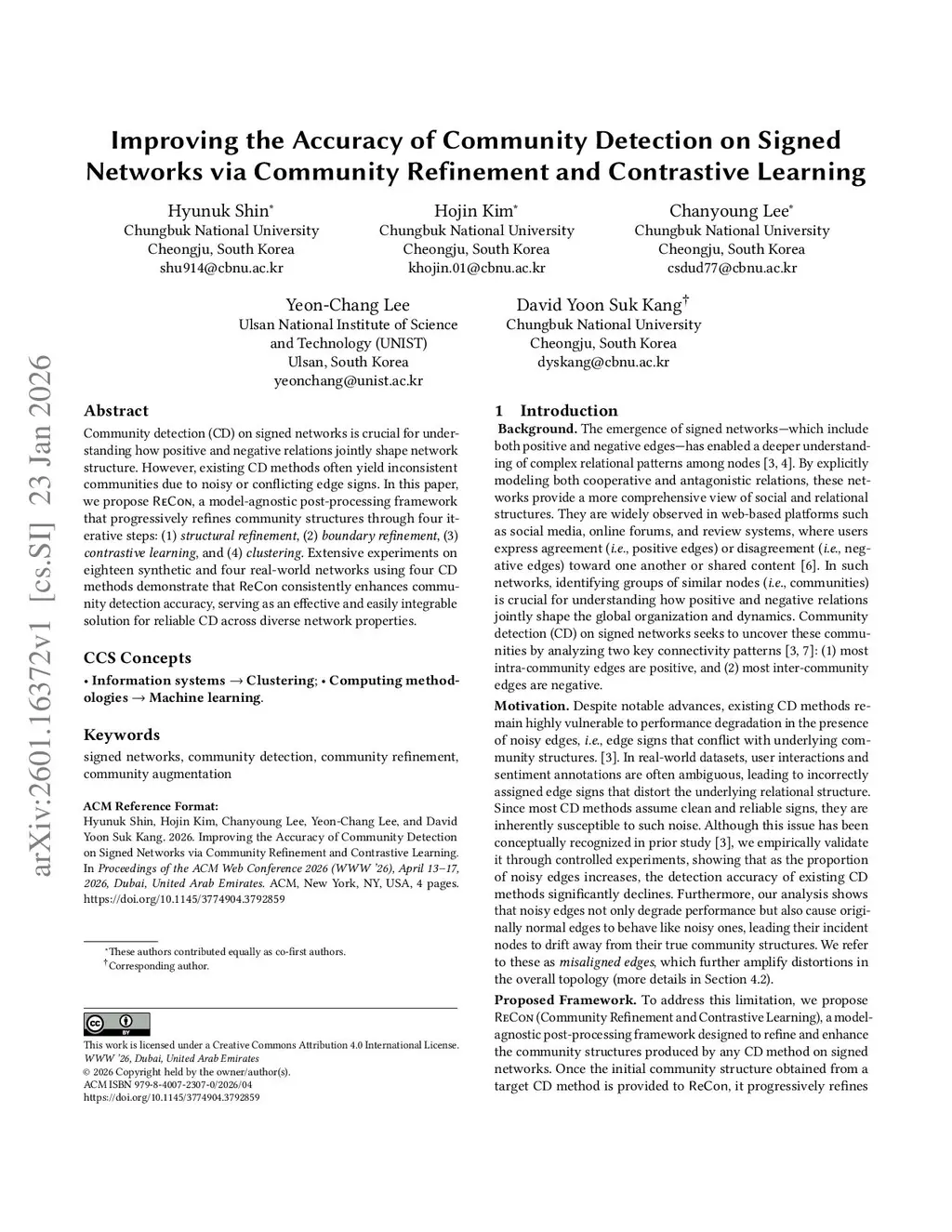 Improving the Accuracy of Community Detection on Signed Networks via ...