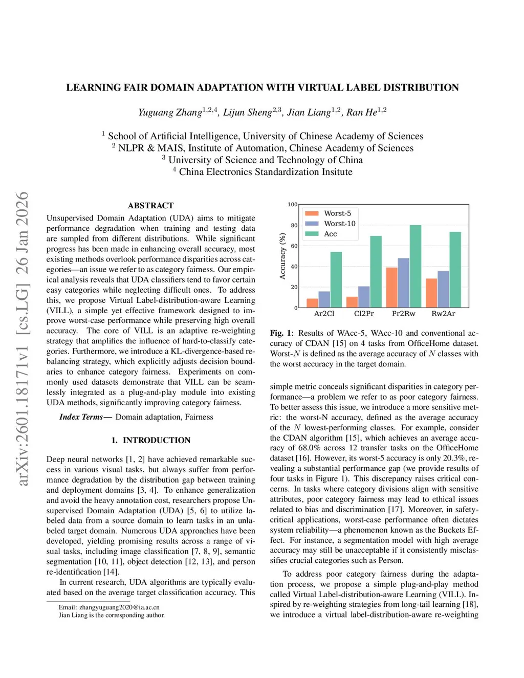 Learning Fair Domain Adaptation with Virtual Label Distribution ...