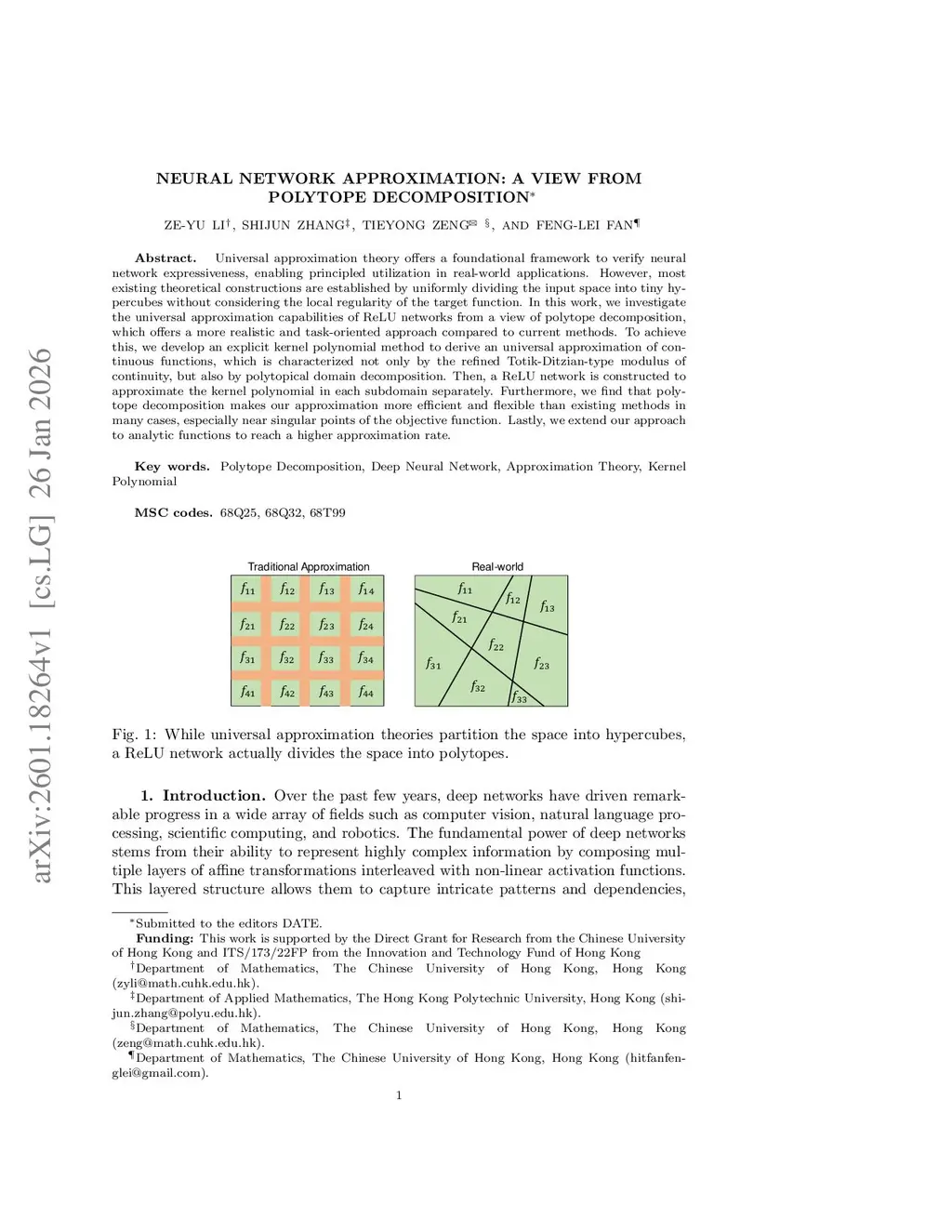 Neural Network Approximation: A View from Polytope Decomposition ...