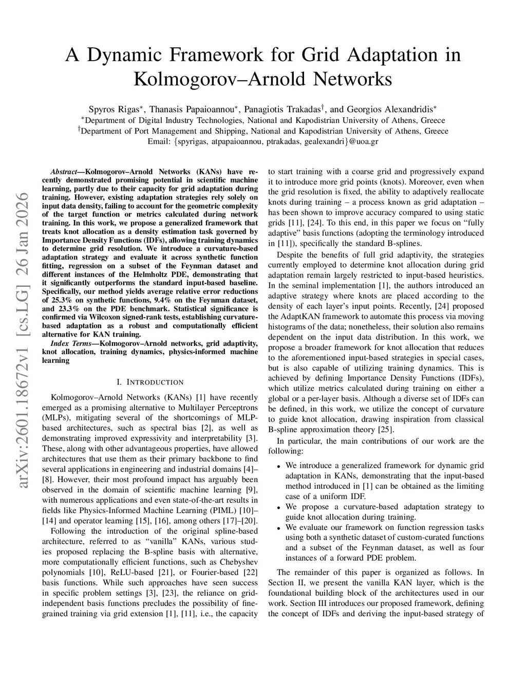 A Dynamic Framework for Grid Adaptation in Kolmogorov-Arnold Networks ...