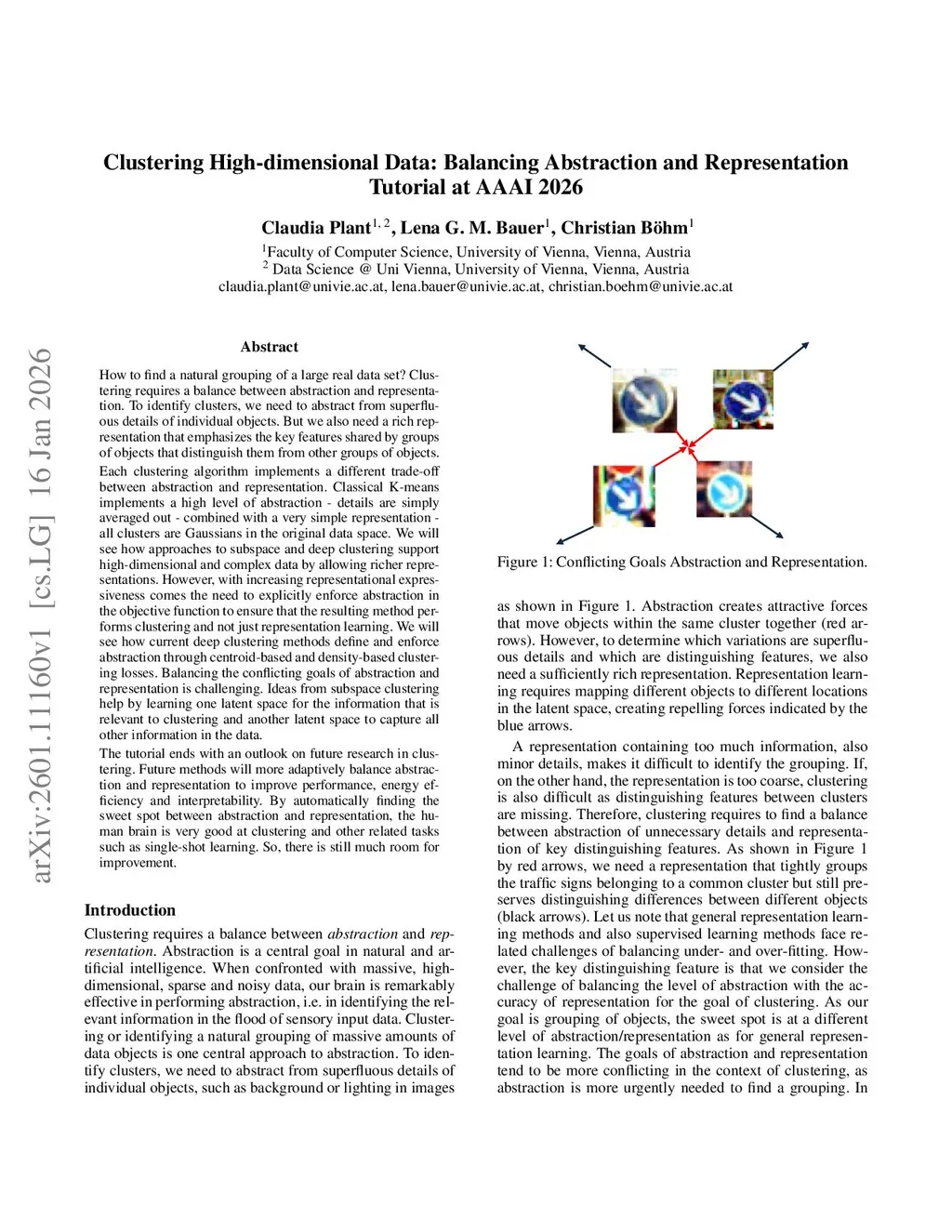 Clustering High-dimensional Data: Balancing Abstraction and ...